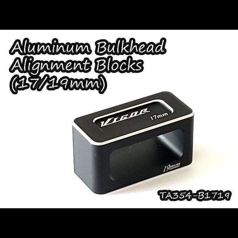 Vigor RC Aluminum Bulkhead Alignment Blocks (17/19mm) | APEX RC